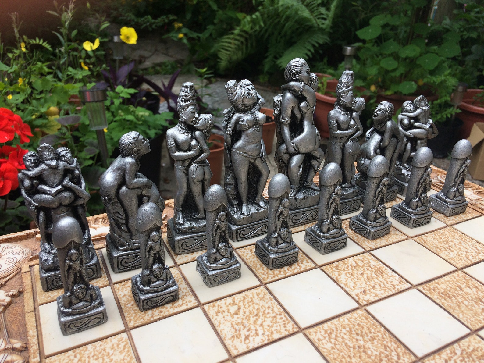 Detailed Erotic Chess Set Kama Sutra Themed Chess Set based | Etsy