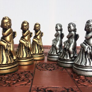 Large Louis XIV Themed Chess Set - Reconstructed Stone Chess Pieces ...