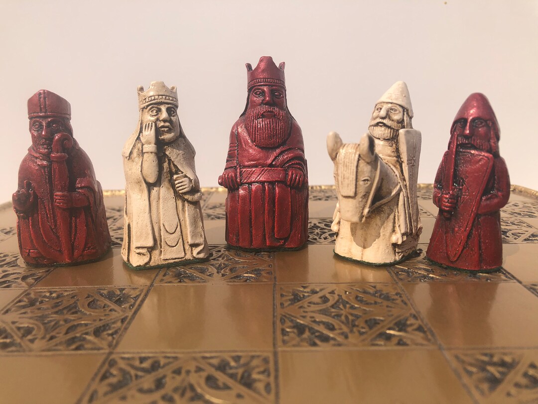 Lewis Chessmen - Smaller Boutique Set - Intricate Norse-celtic Designs ...