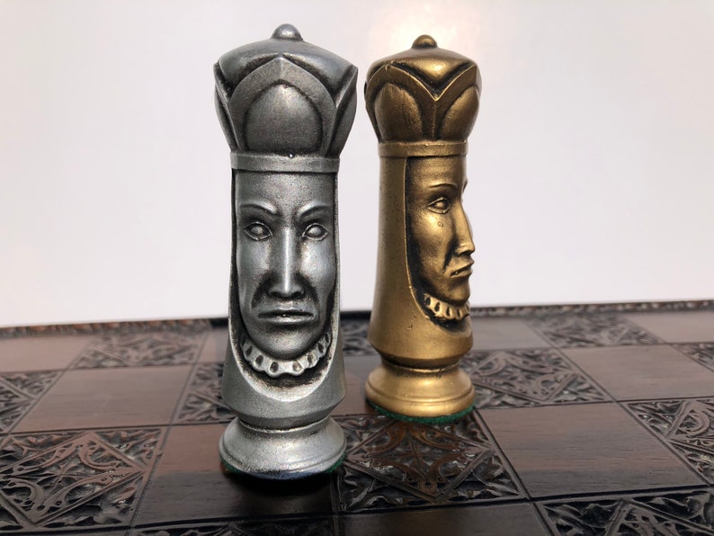 Chess Set Gothic Heads Chess Pieces Made to Order - Etsy