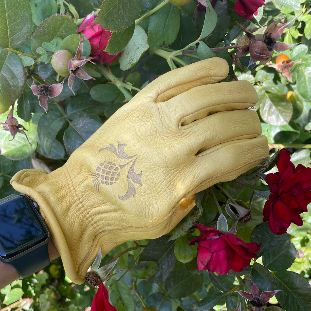 Personalized Deerskin Work Glove Custom Garden Glove Personalized ...