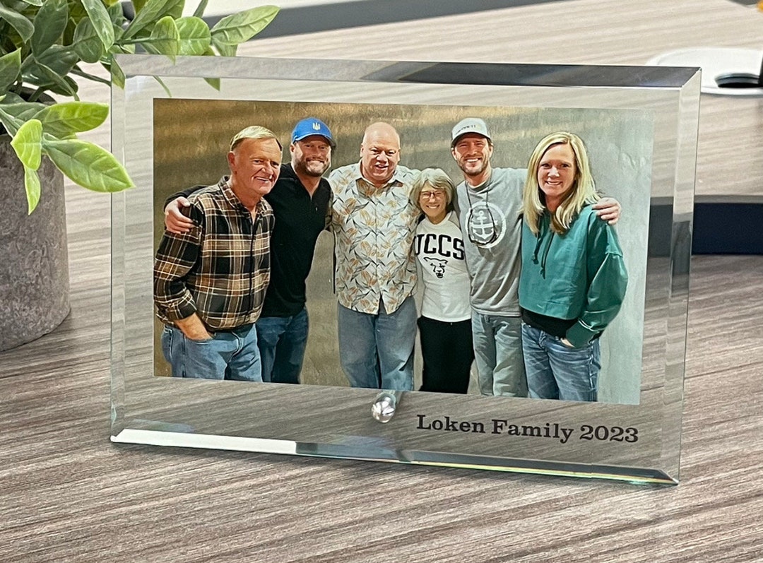 Personalized Glass Photo UV Print Frame Gift Picture Frame Photo ...