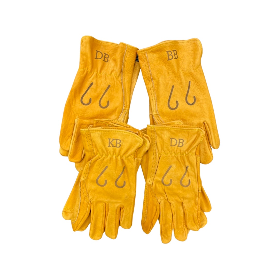 Personalized Leather Farm Glove Ranch Logo Cowboy Glove Custom - Etsy