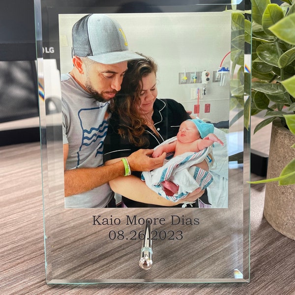 Beveled Glass Picture Frame - Etsy