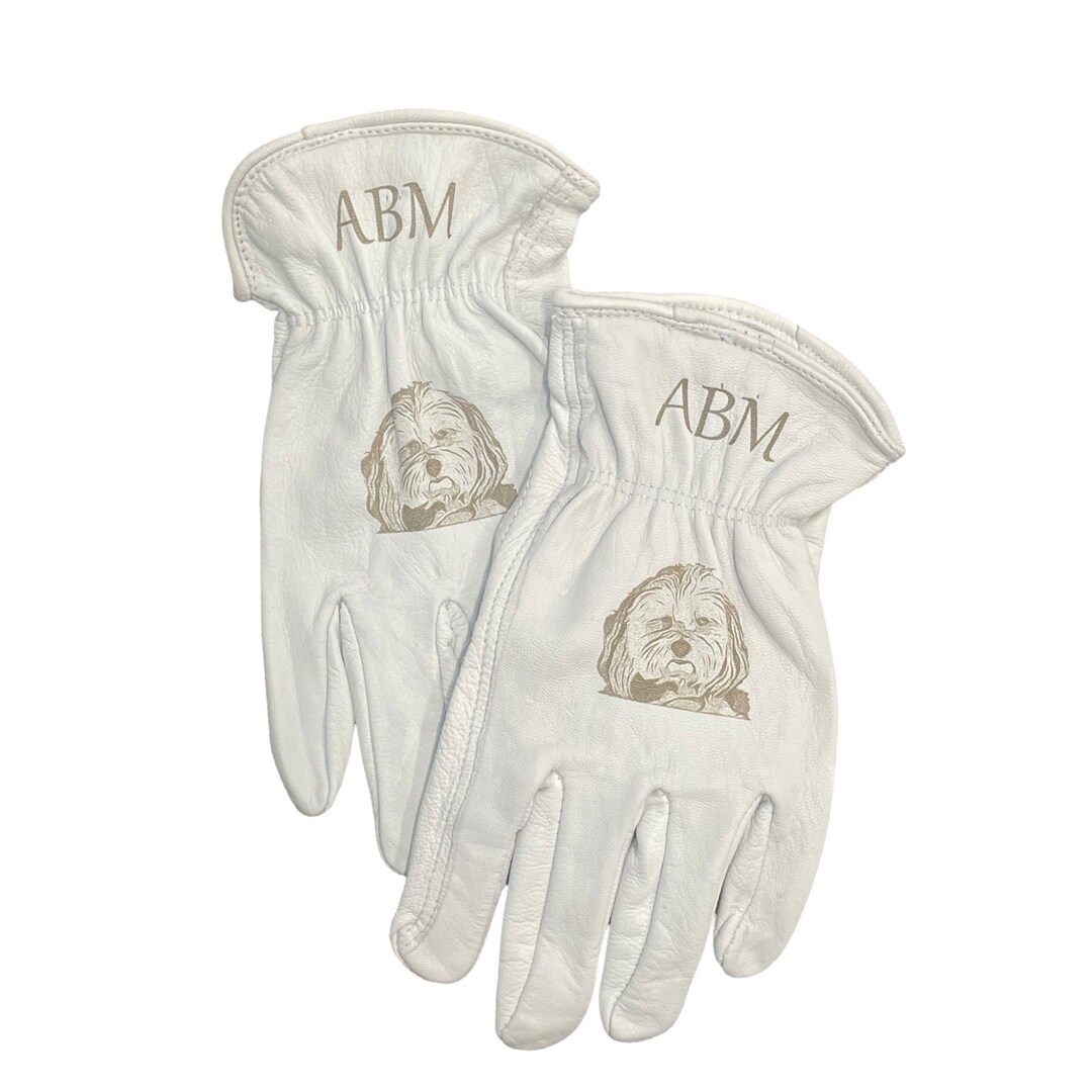 Goatskin Leather Work Glove Personalized Leather Gardening Glove Custom ...