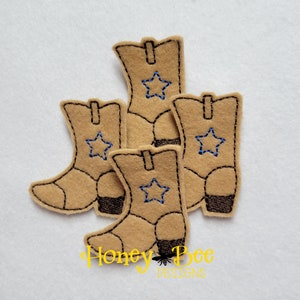 Cowboy Boot Felties, Cowboy Boot Felties, Tan Cowboy Boot Felties ...