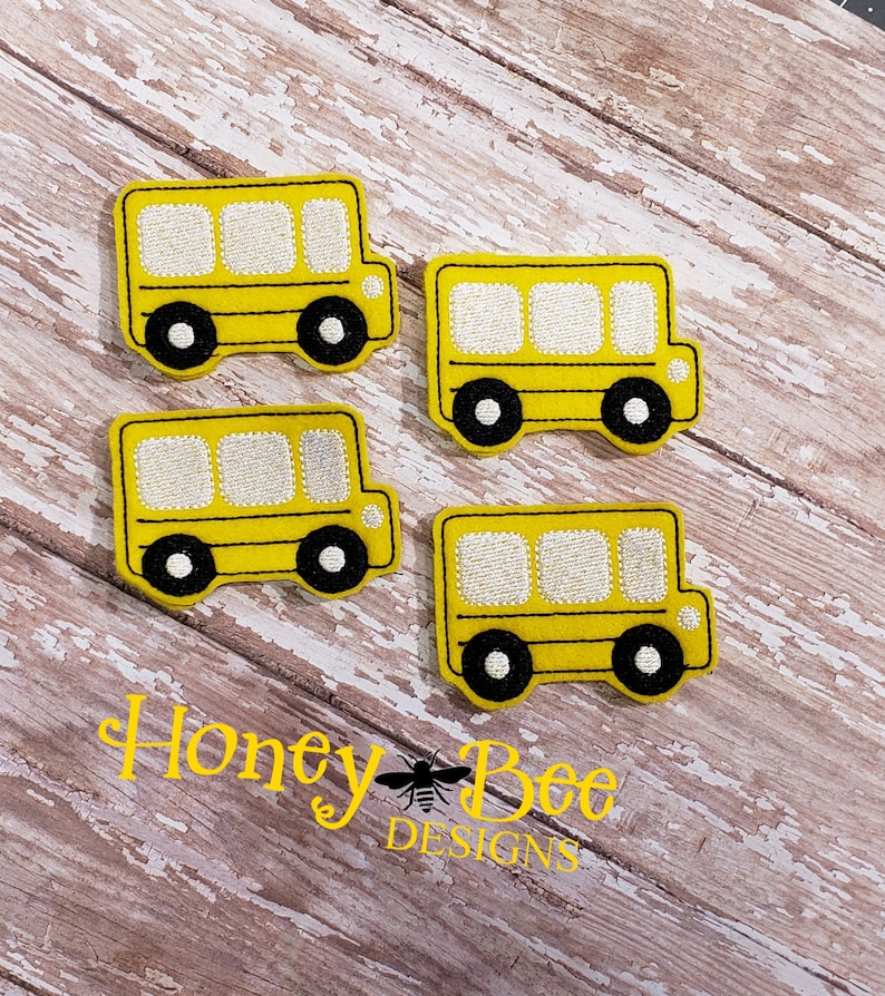 School Bus Felties, School Felties, Back to School - Etsy