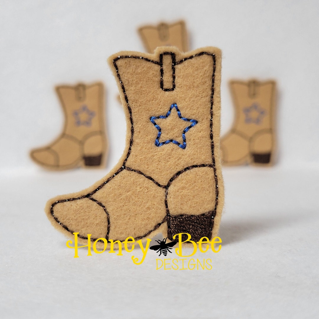 Cowboy Boot Felties, Cowboy Boot Felties, Tan Cowboy Boot Felties ...