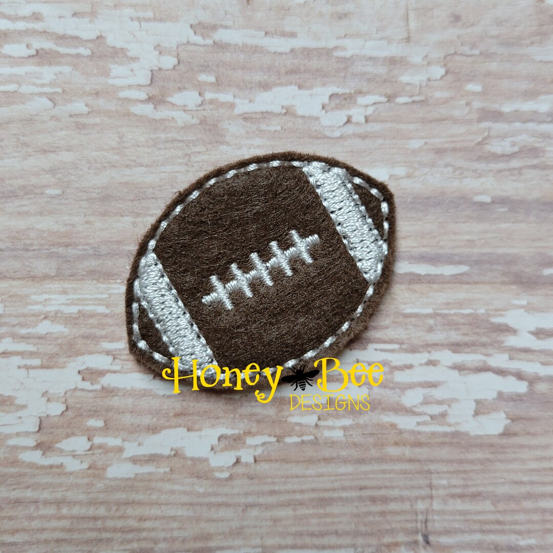 Football Felties, SMALL Football Felties, Football Bow Centers,football ...