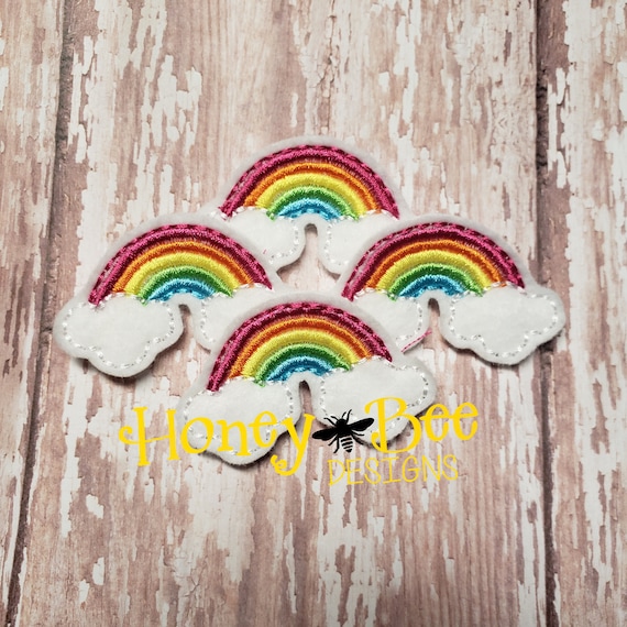 Rainbow Felties Rainbow Bow Centerrainbow Felt - Etsy