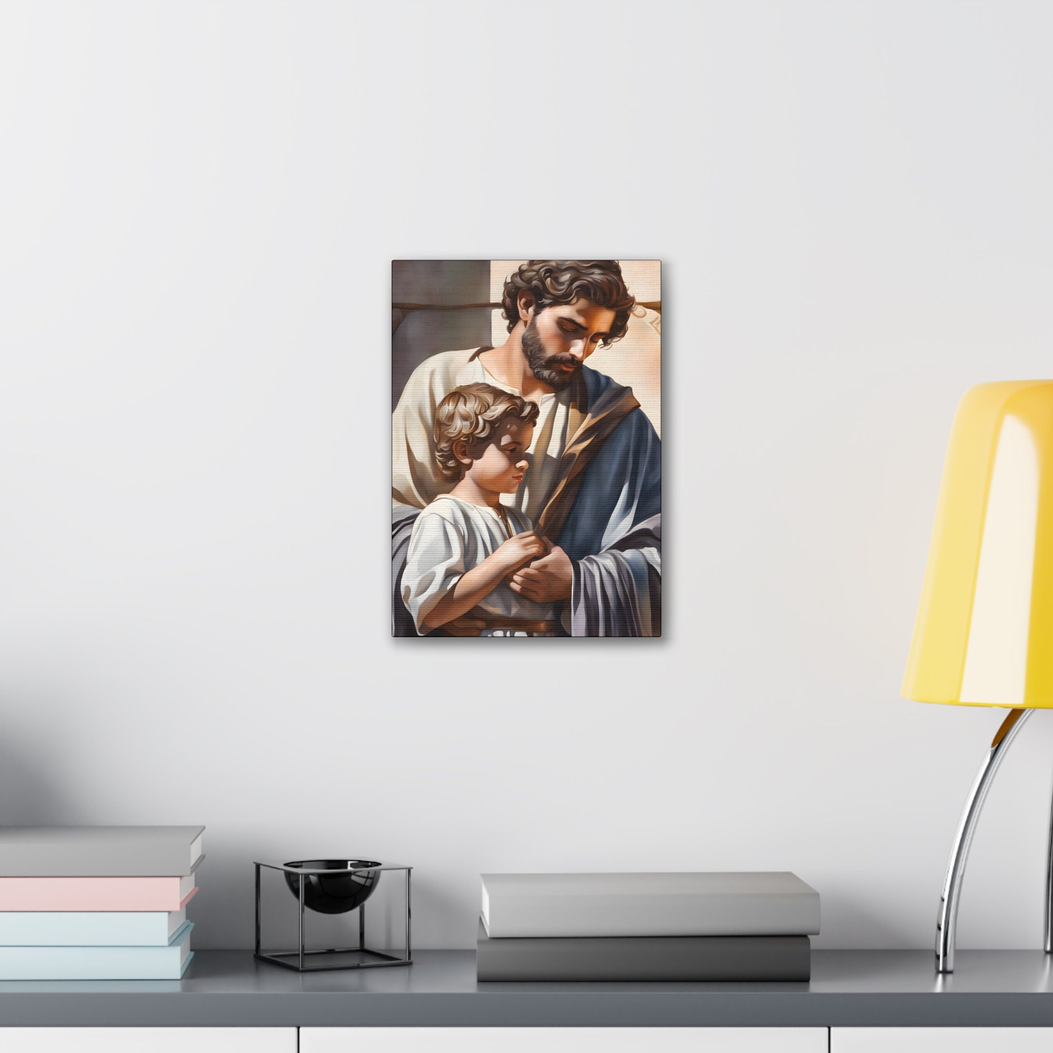 St Joseph Wall Art St Joseph Father of Jesus Wall Art Catholic Home ...