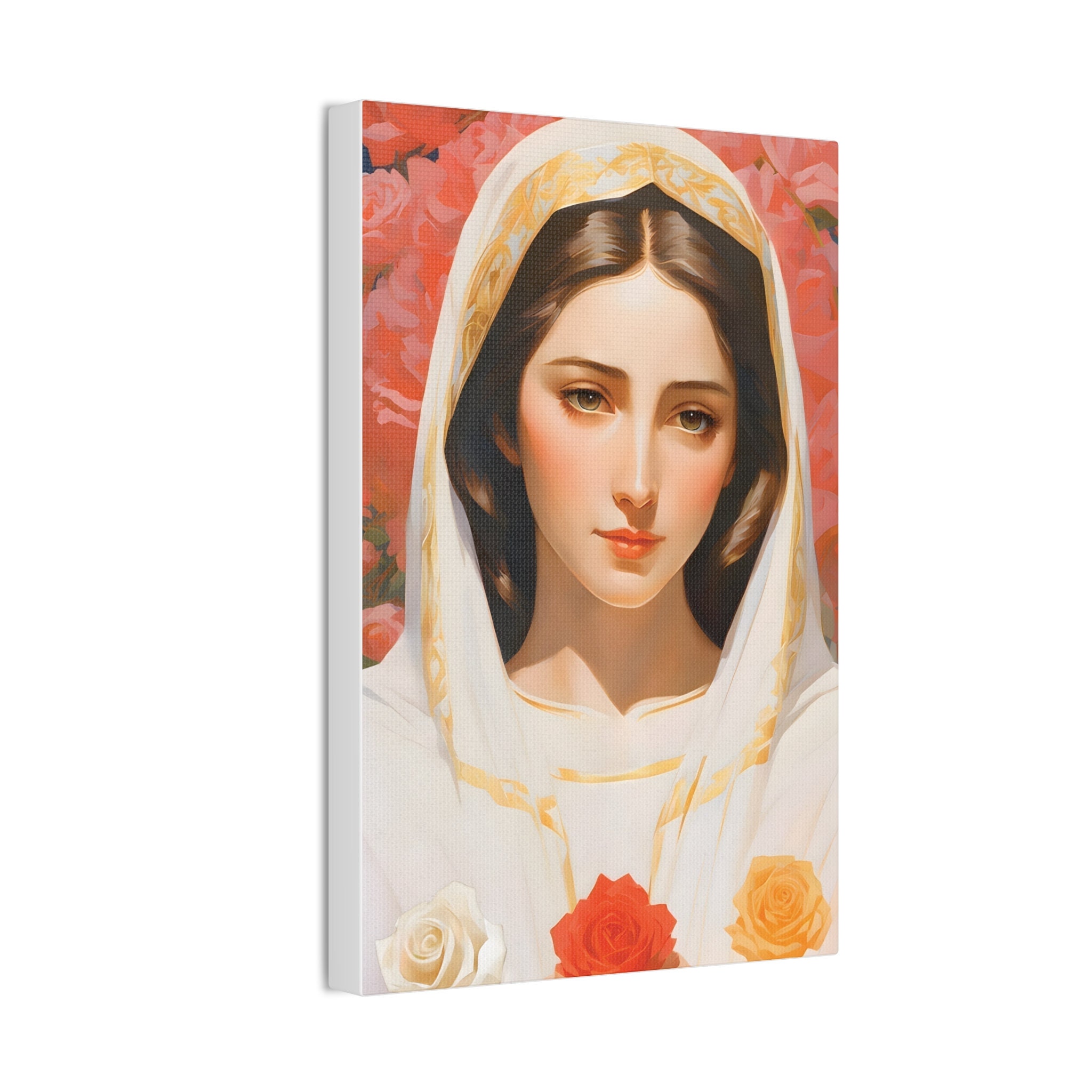 Our Lady Mystical Rose Art Print Virgin Mary Room Decor Catholic Art
