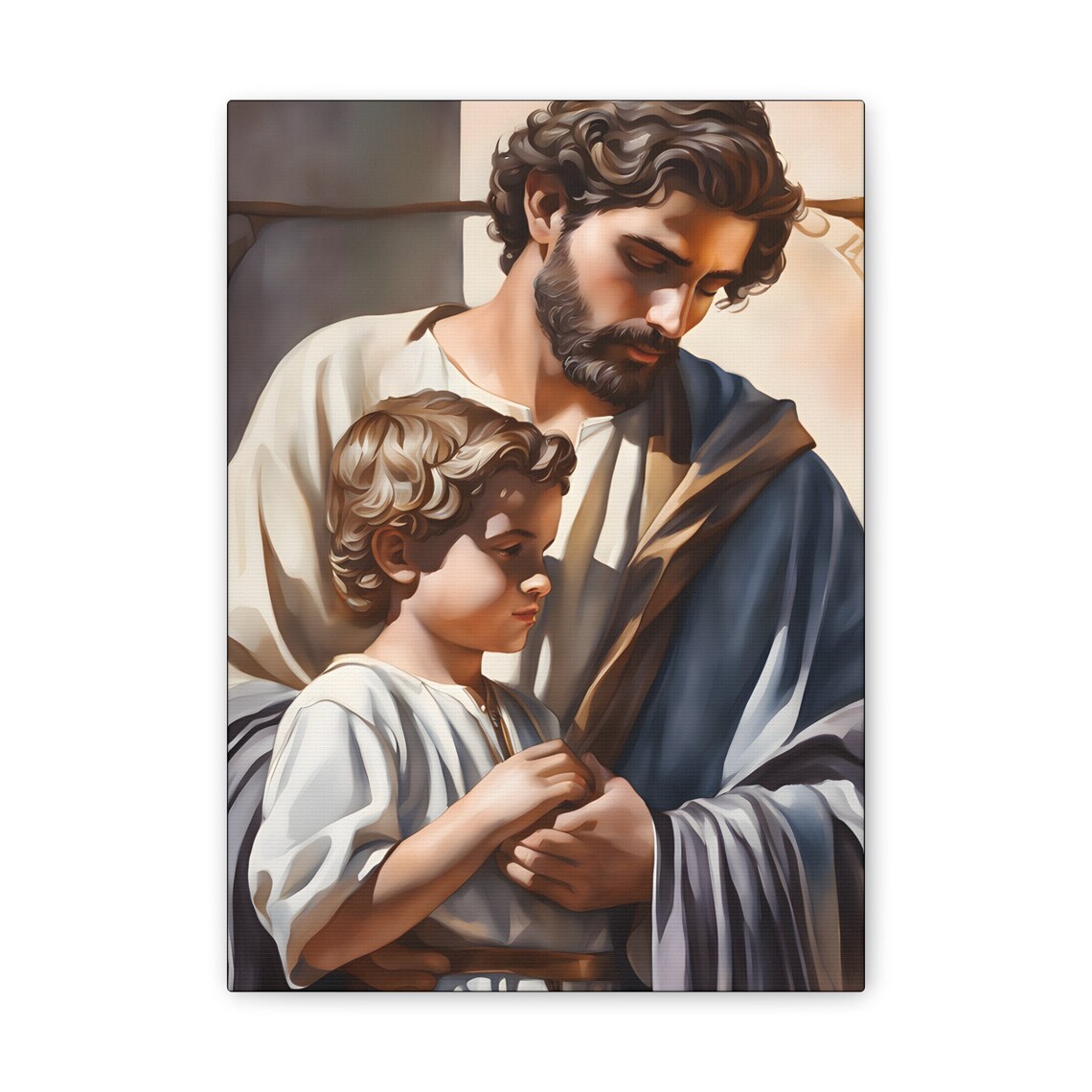 St Joseph Wall Art St Joseph Father of Jesus Wall Art Catholic Home ...