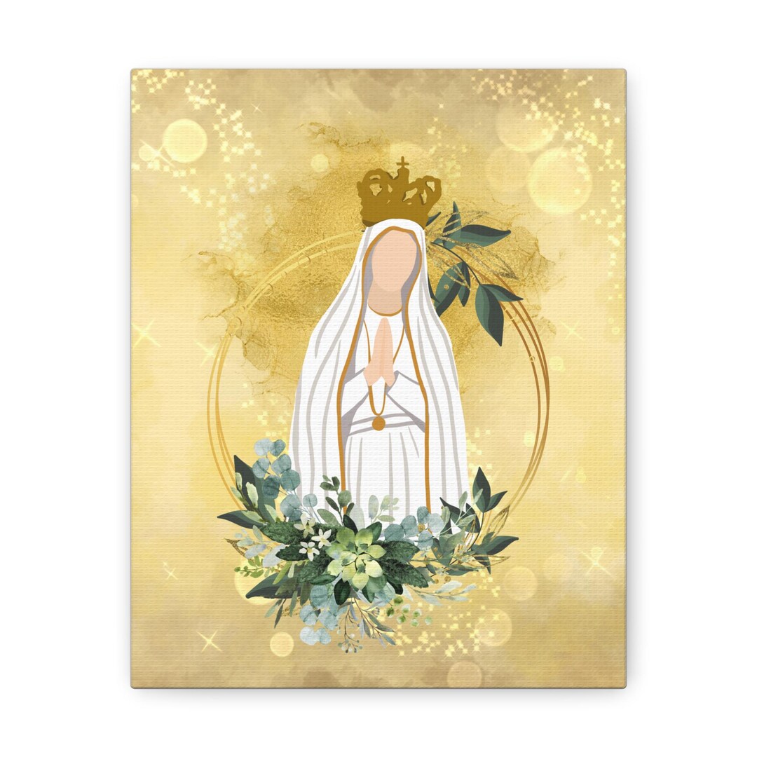 Our Lady of Fatima Wall Art Our Lady of Fatima Art Print Catholic ...