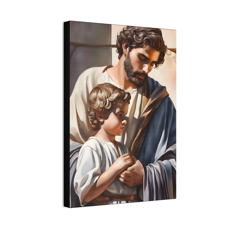 St Joseph Wall Art St Joseph Father of Jesus Wall Art Catholic Home ...