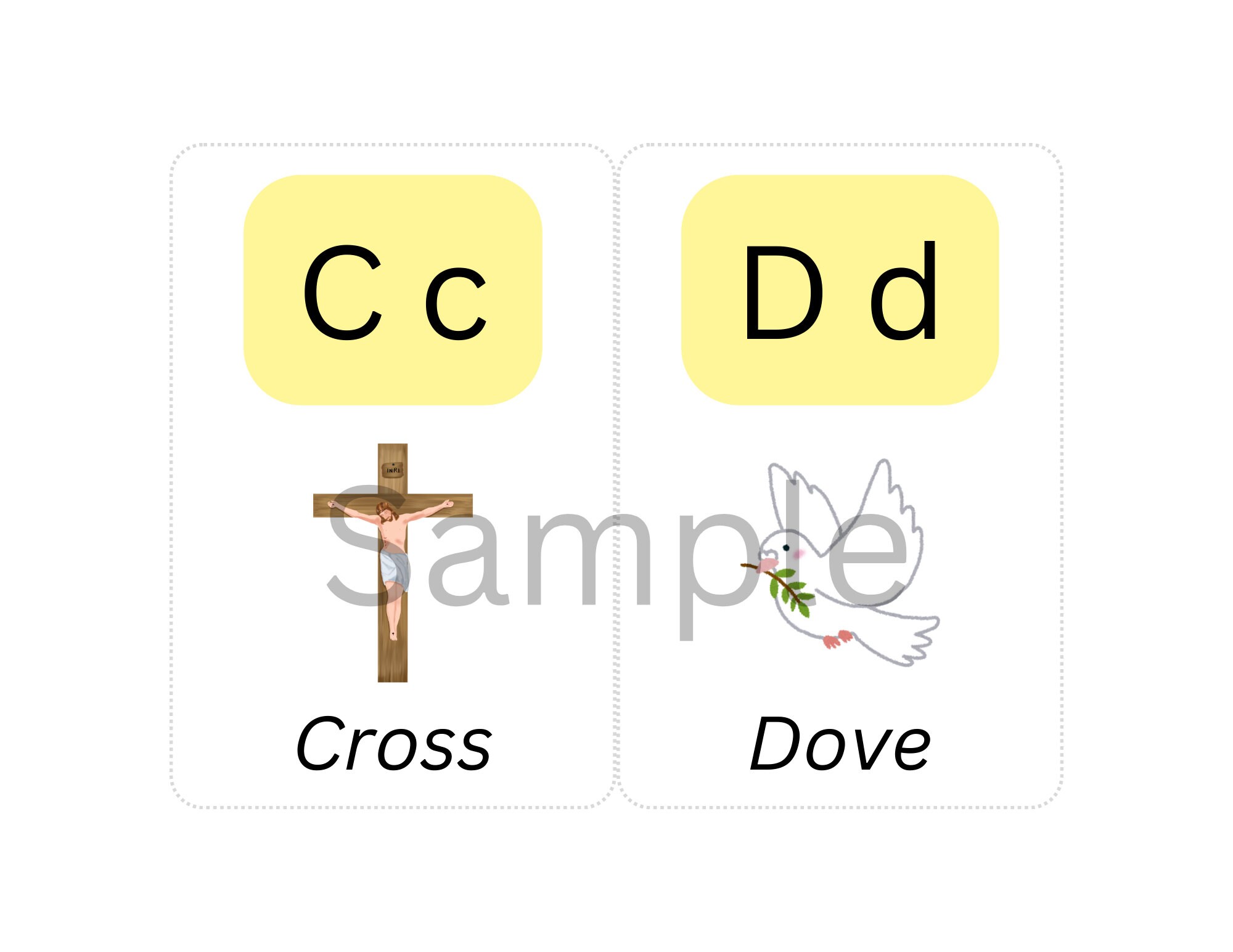 Catholic Homeschooling Printables Catholic Alphabet Cards Catholic ...
