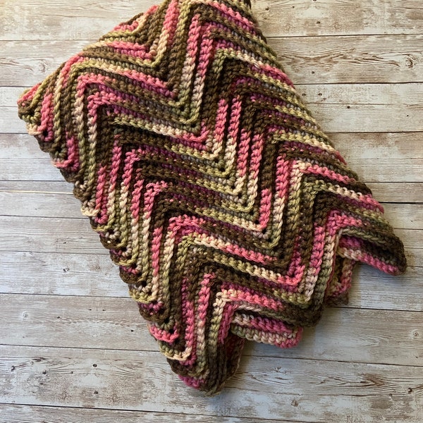 Chevron Girl Blanket - Etsy