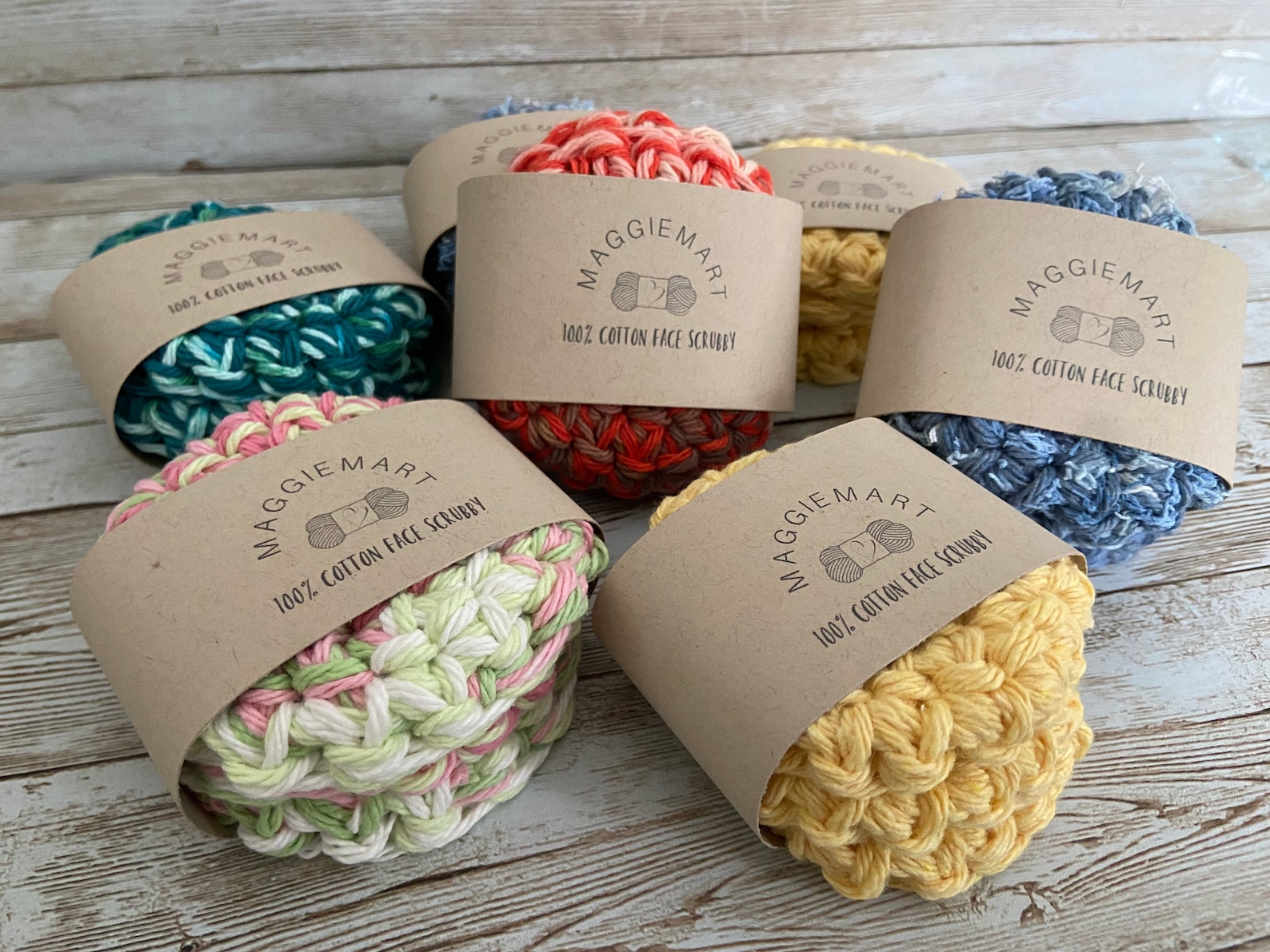 Scrubby, Cotton Face Washcloth - Etsy