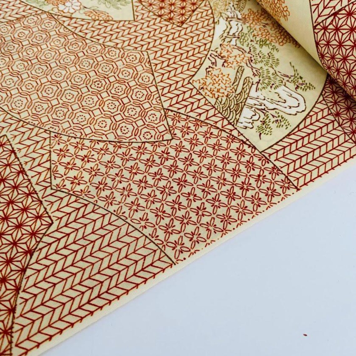 Raised in Kyoto Wool Bolt Roll by the Yard Unused Japanese Kimono ...