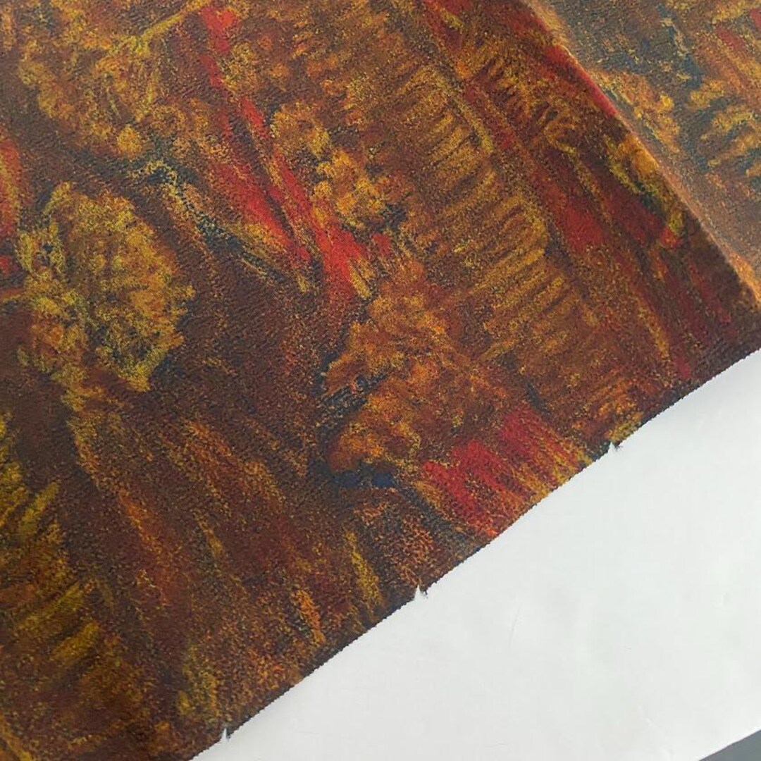 Monet Hill Hand Painted Silk Vintage Japanese Kimono Fabric Panel ...