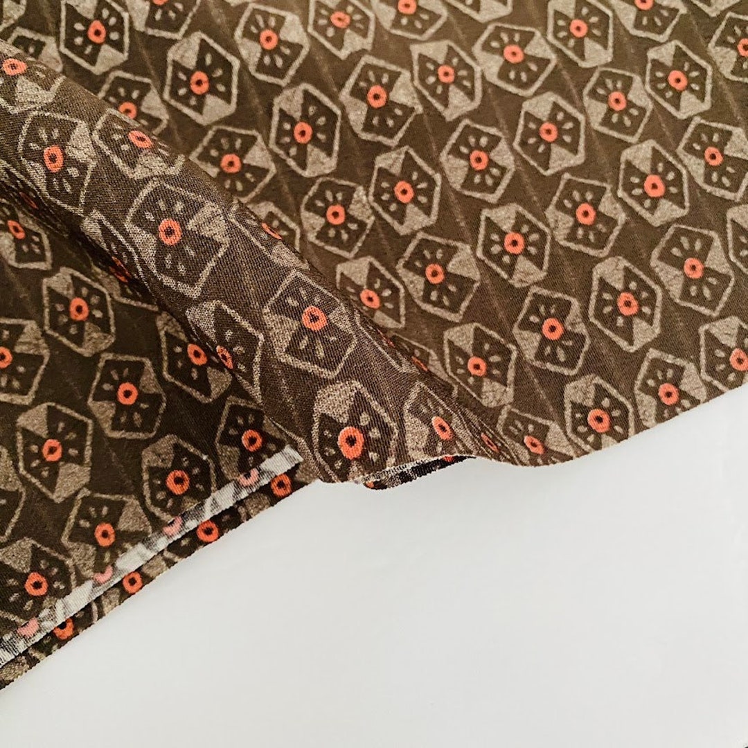 Moth Cedar Silk Vintage Japanese Kimono Fabric Panel Authentic High ...