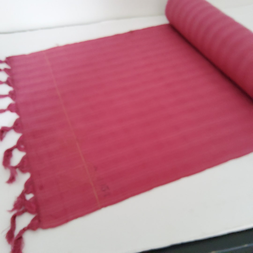 Hot Pink Hama Tsumugi Silk Bolt Unused by the Yard Japanese Kimono ...