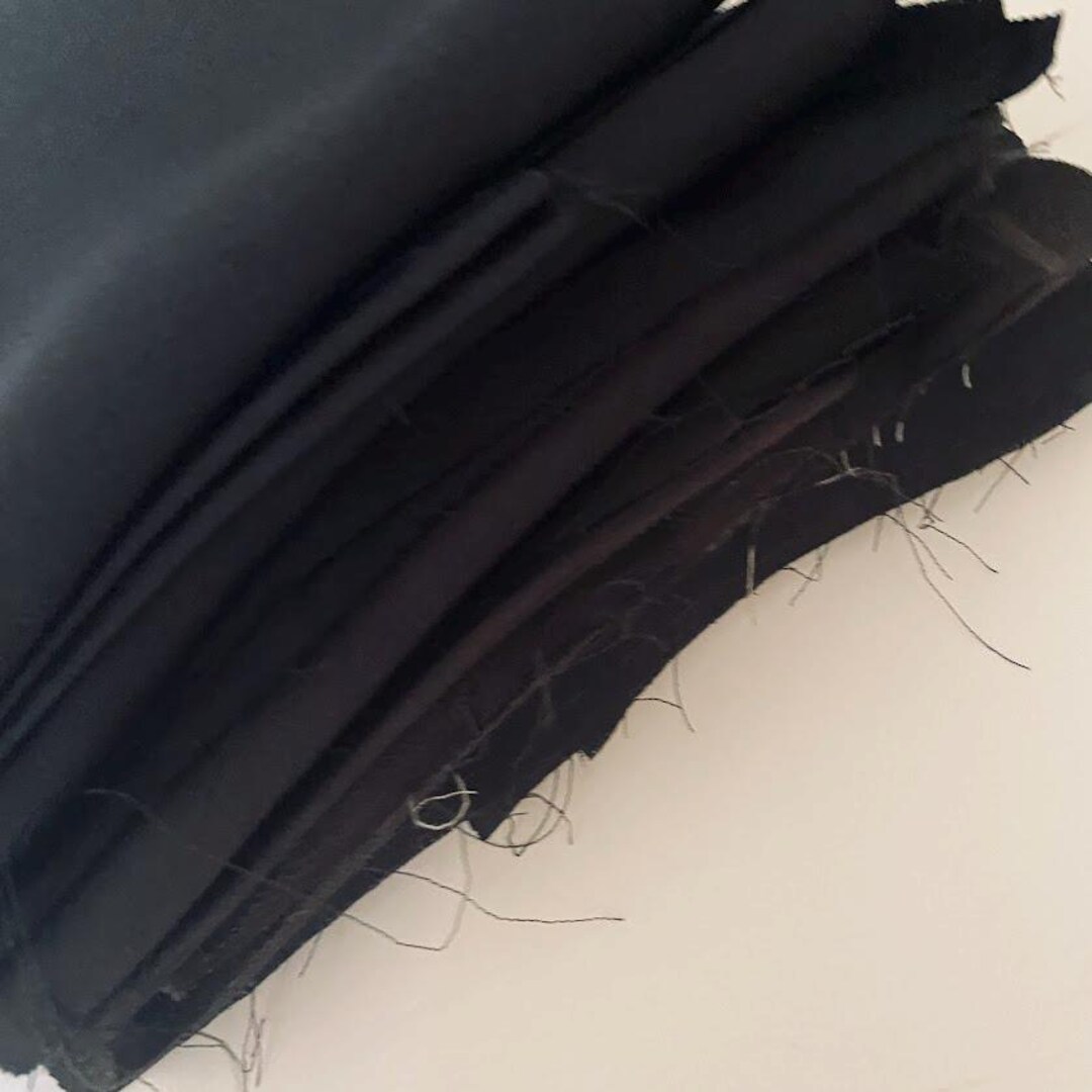Black Silk Bundle #tiny, 48 Panels, Silk Set, Black Fabric, Silk Fabric ...