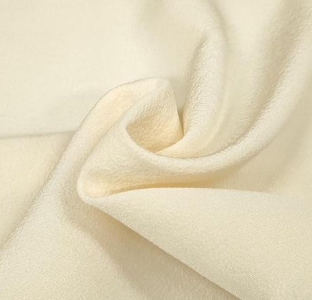Ivory Luminous Hama Chirimen Silk BOLT by the Yard Undyed Unused ...