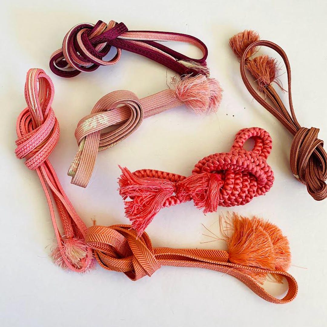 Bundle 89 Pink Mauve, Obijime, Japanese Obijime Belt, Kimono Accessory ...
