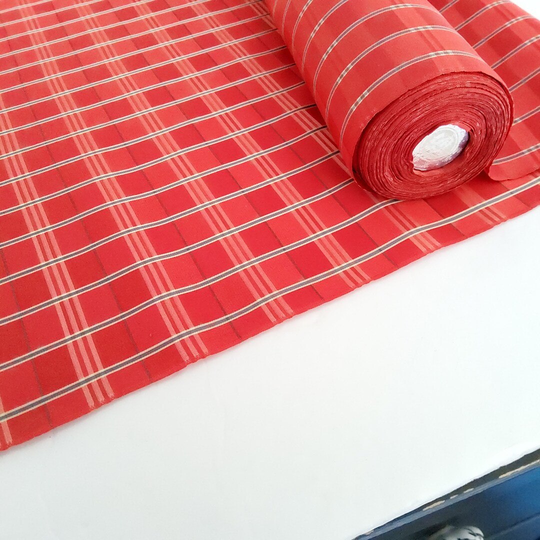 Salmon Nishijin Weaving Silk Bolt Unused by the Yard Japanese Kimono ...