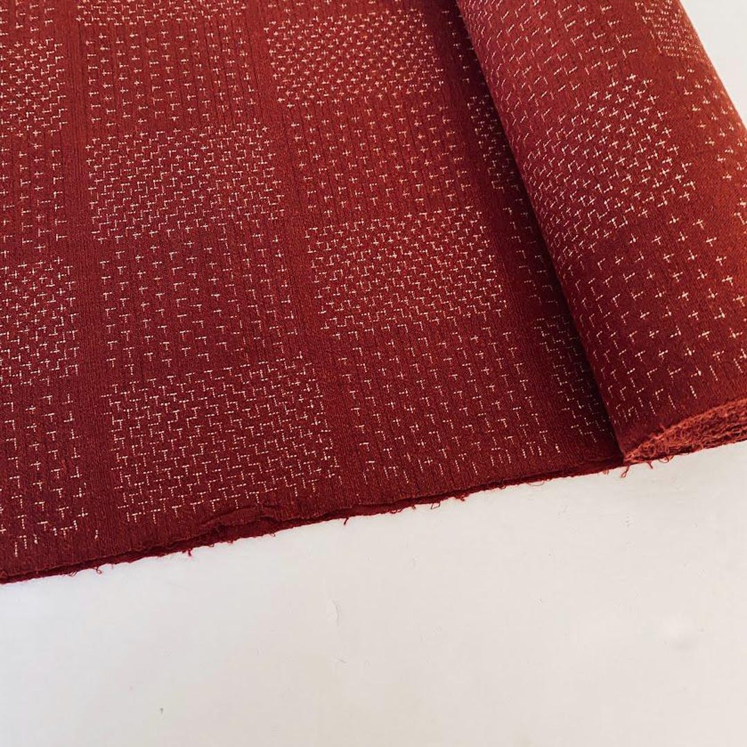 Rice Patch Wool Bolt Unused by the Yard Japanese Kimono Fabric ...