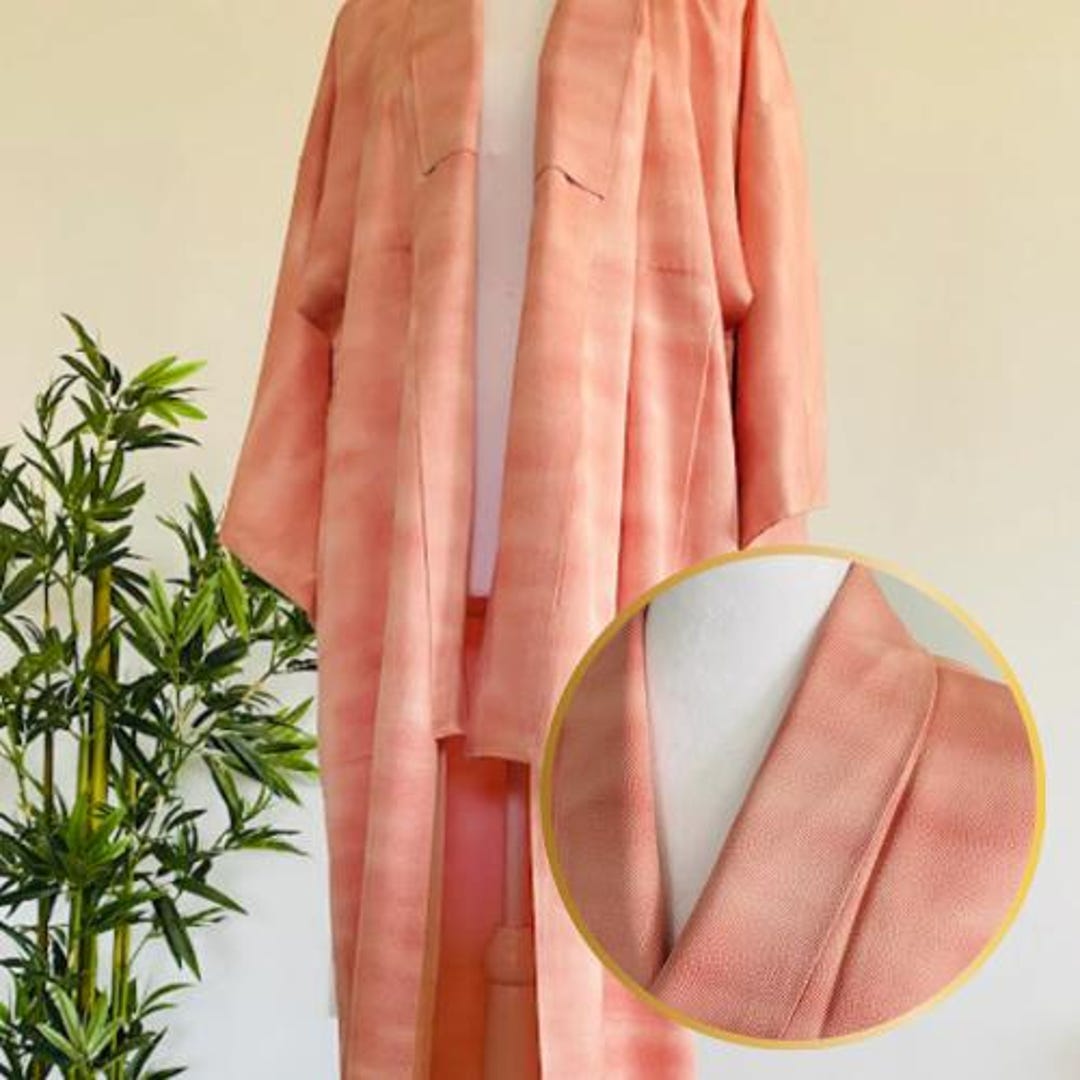 Premium Bokashi Tango Edo Komon Silk Vintage Japanese Kimono Robe Authentic Evening Dress Xmas ...