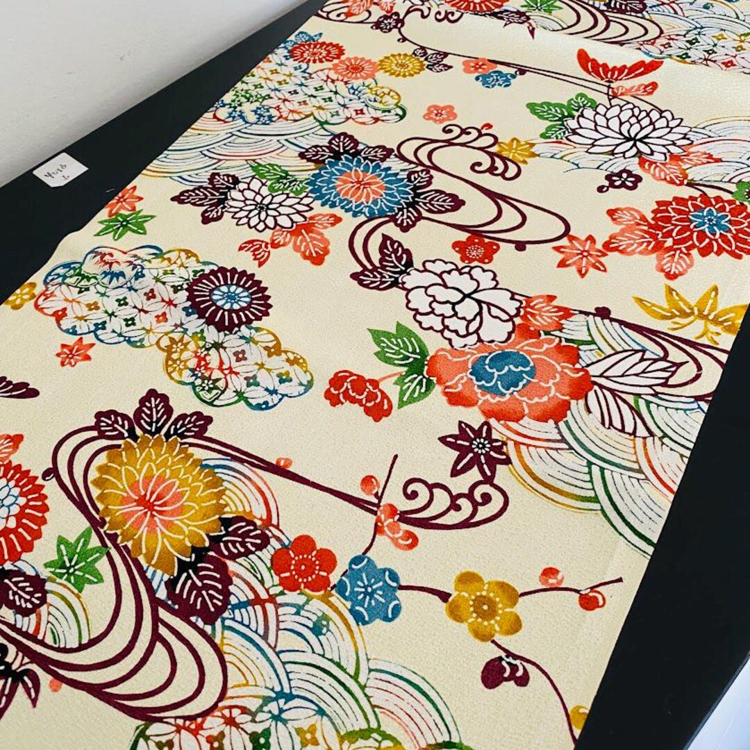 Enchanted World Vintage Silk Japanese Kimono Fabric Panel Authentic ...