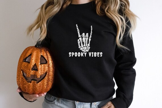 Skeleton Hand Halloween Spooked Halloween Sweatshirt - Etsy