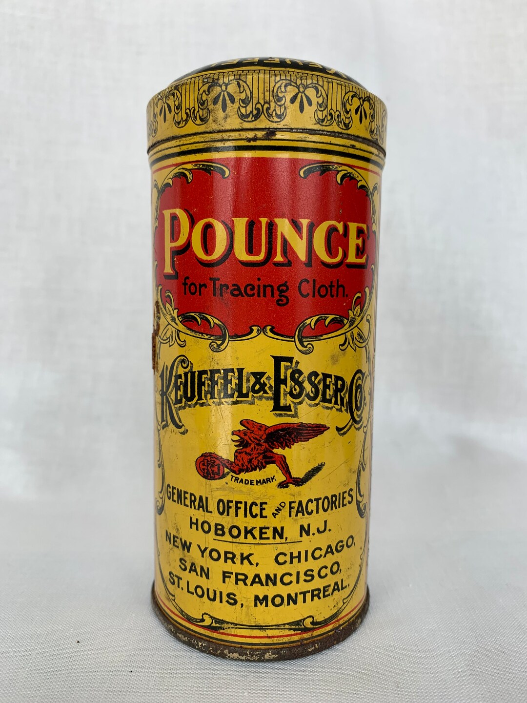 Vintage Pounce Tin Can - Etsy