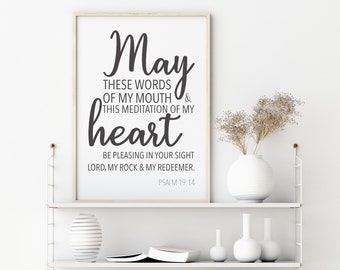 Psalm 19 14 - Etsy