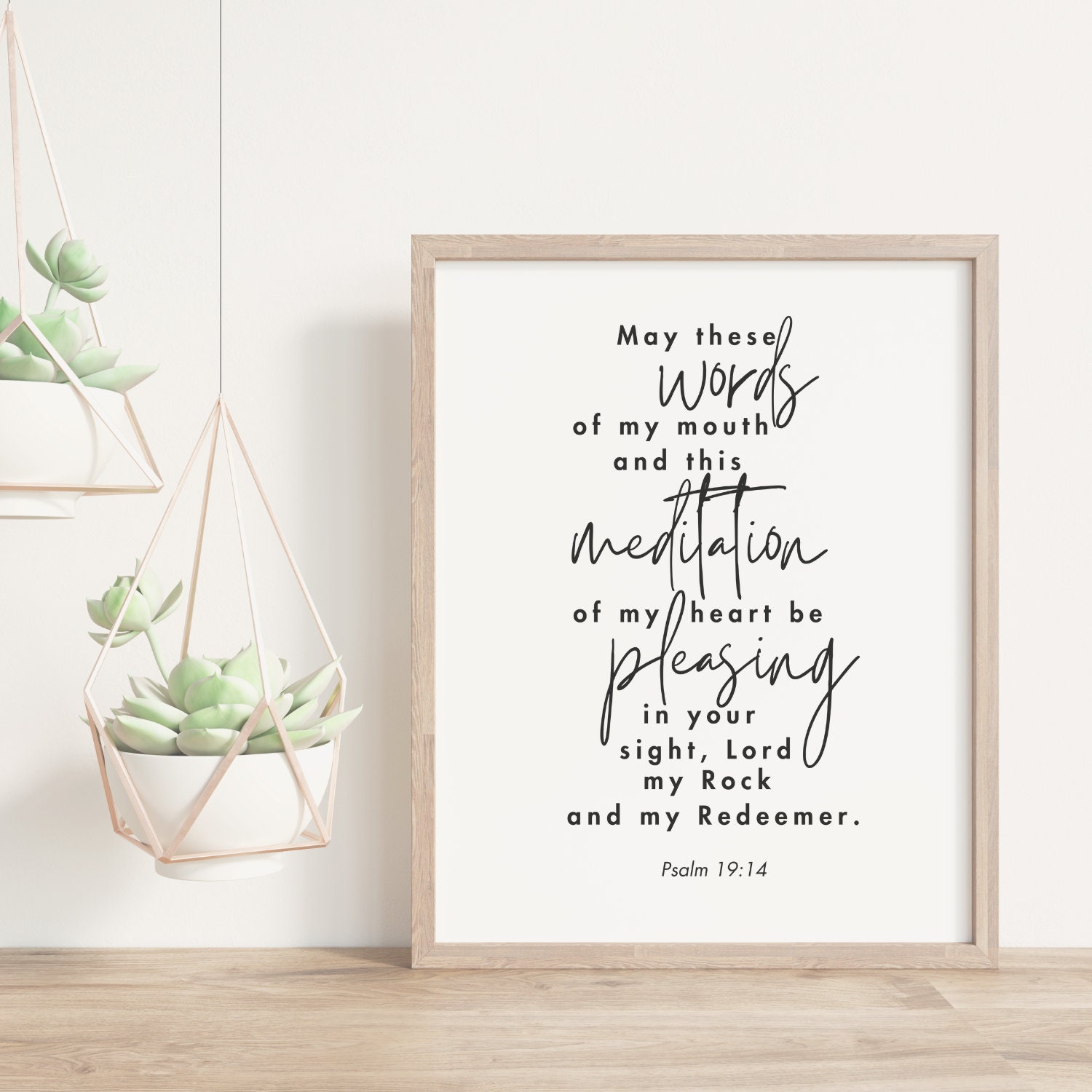 May These Words, Bible Verse Printable, Home Décor, Scripture Wall Art ...