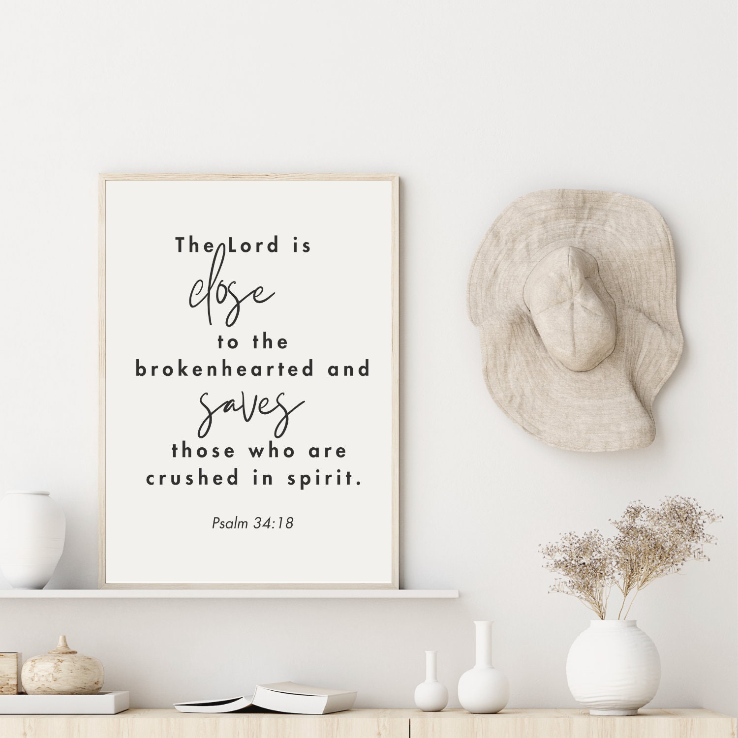 The Lord is Close, Bible Verse Printable, Home Décor, Scripture Wall ...