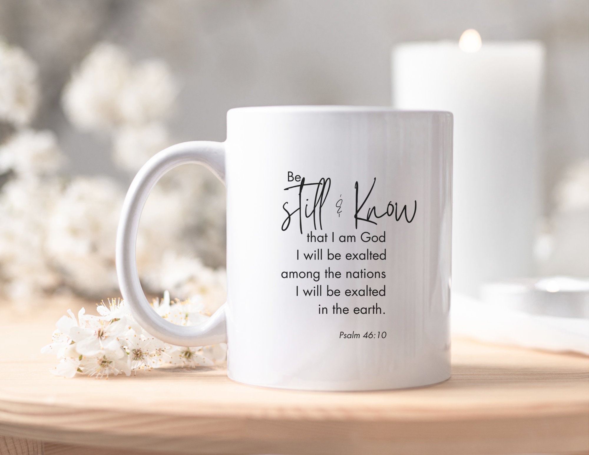 Be Still and Know, Bible Verse Coffee Mug, Religious Gift, Scripture ...