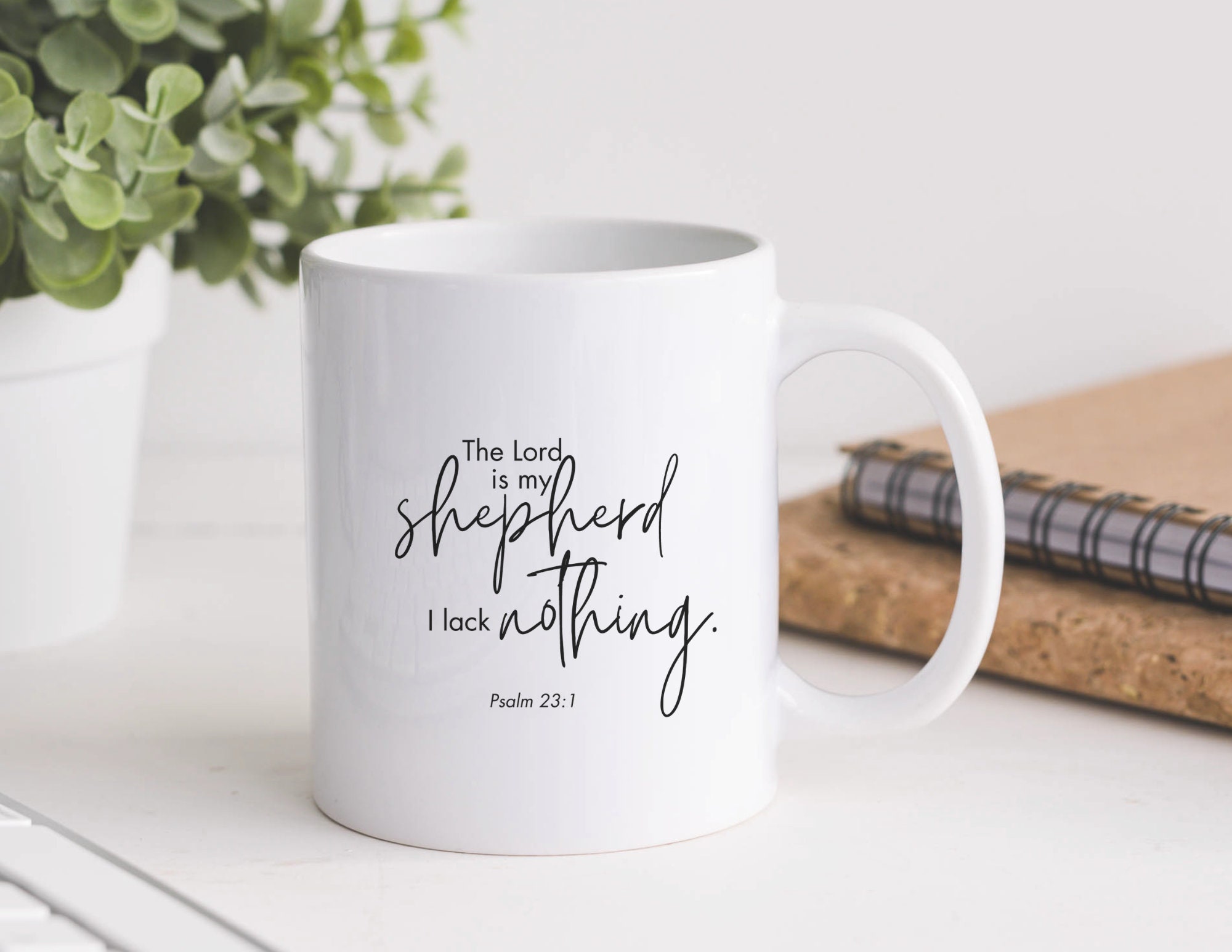 The Lord is My Shepherd, Bible Verse Coffee Mug, Religious Gift ...
