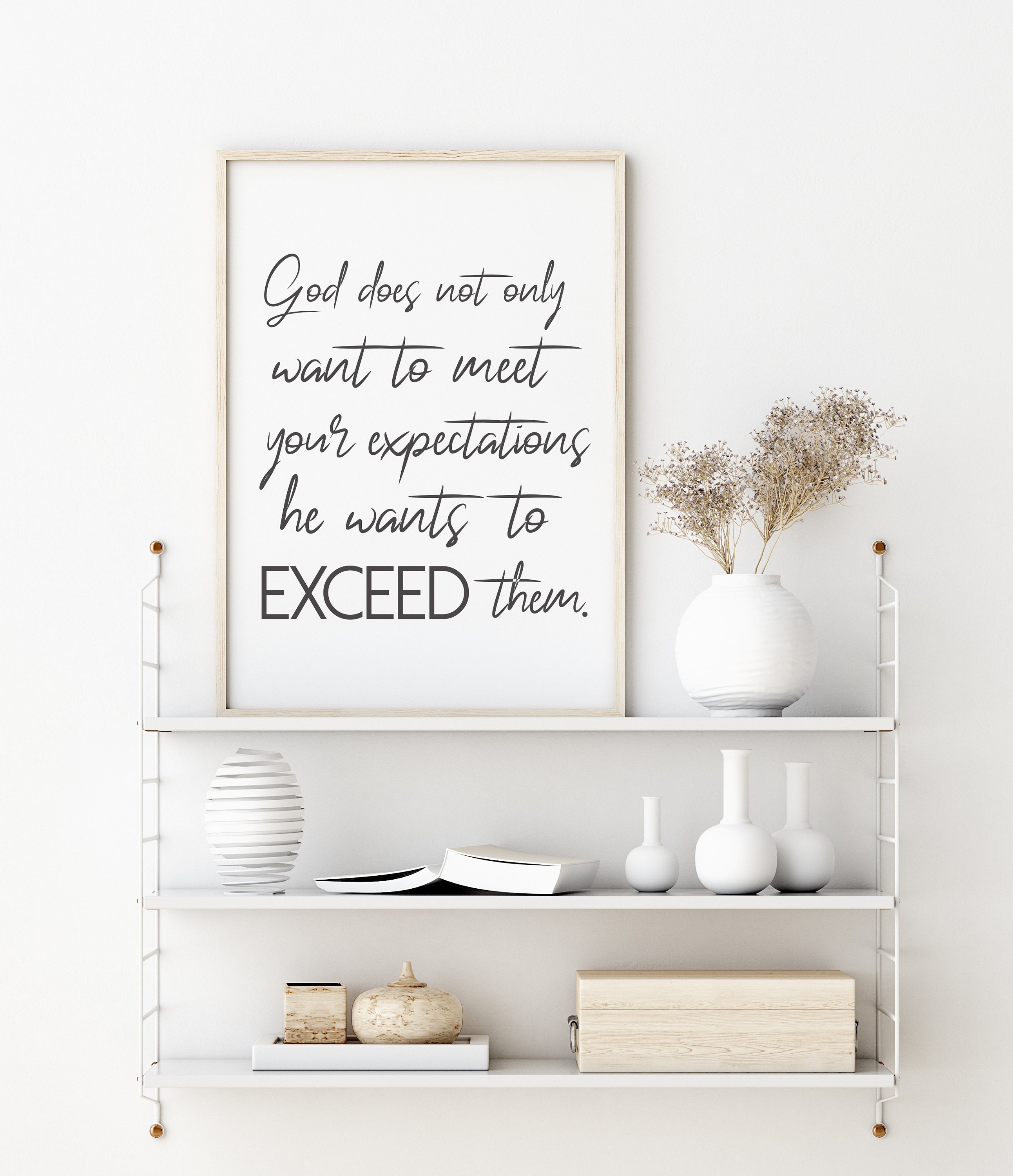 God Does Not Only Printable Wall Art Wall Art Décor - Etsy