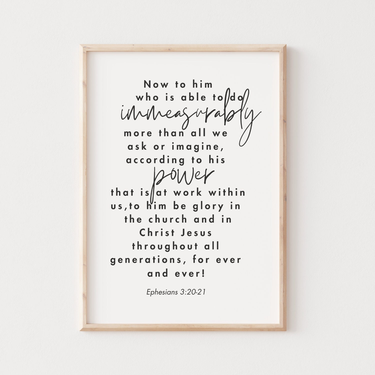 Now to Him Who is Able, Bible Verse Printable, Home Décor, Scripture ...