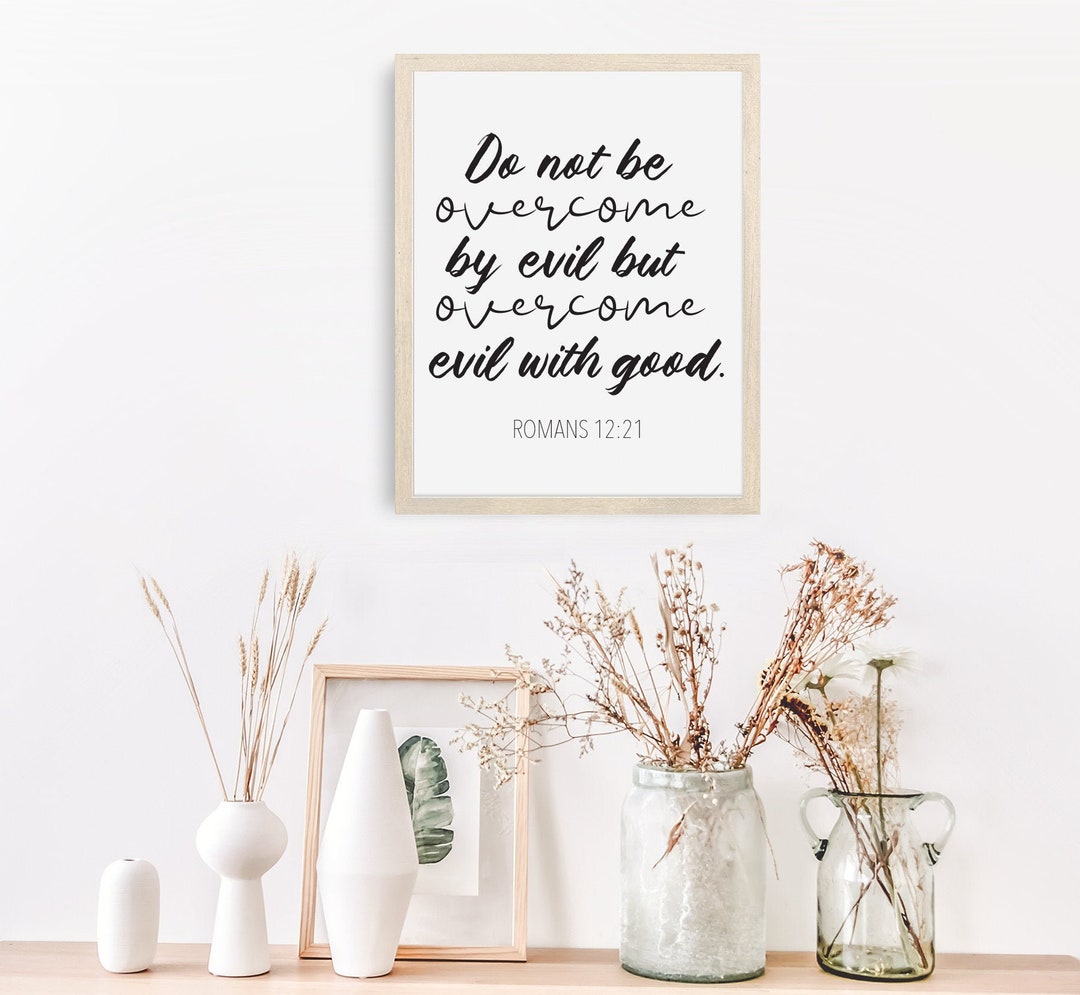 Do Not Be Overcome, Bible Verse Printable, Home Décor, Scripture Wall ...