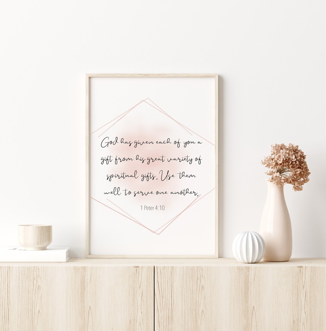 God Has Given, Bible Verse Printable, Home Décor, Scripture Wall Art ...