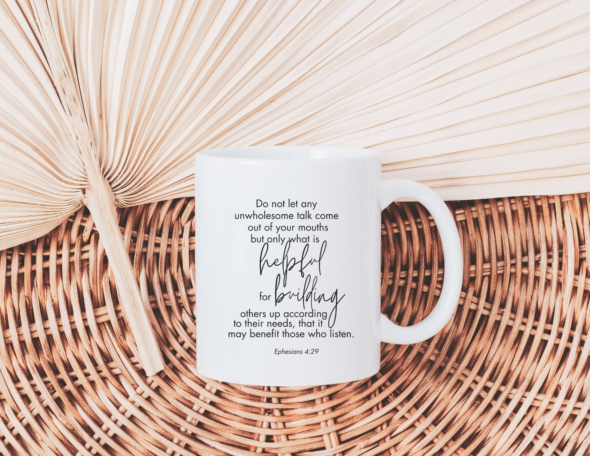 Do Not Let Any, Bible Verse Coffee Mug, Religious Gift, Scripture ...