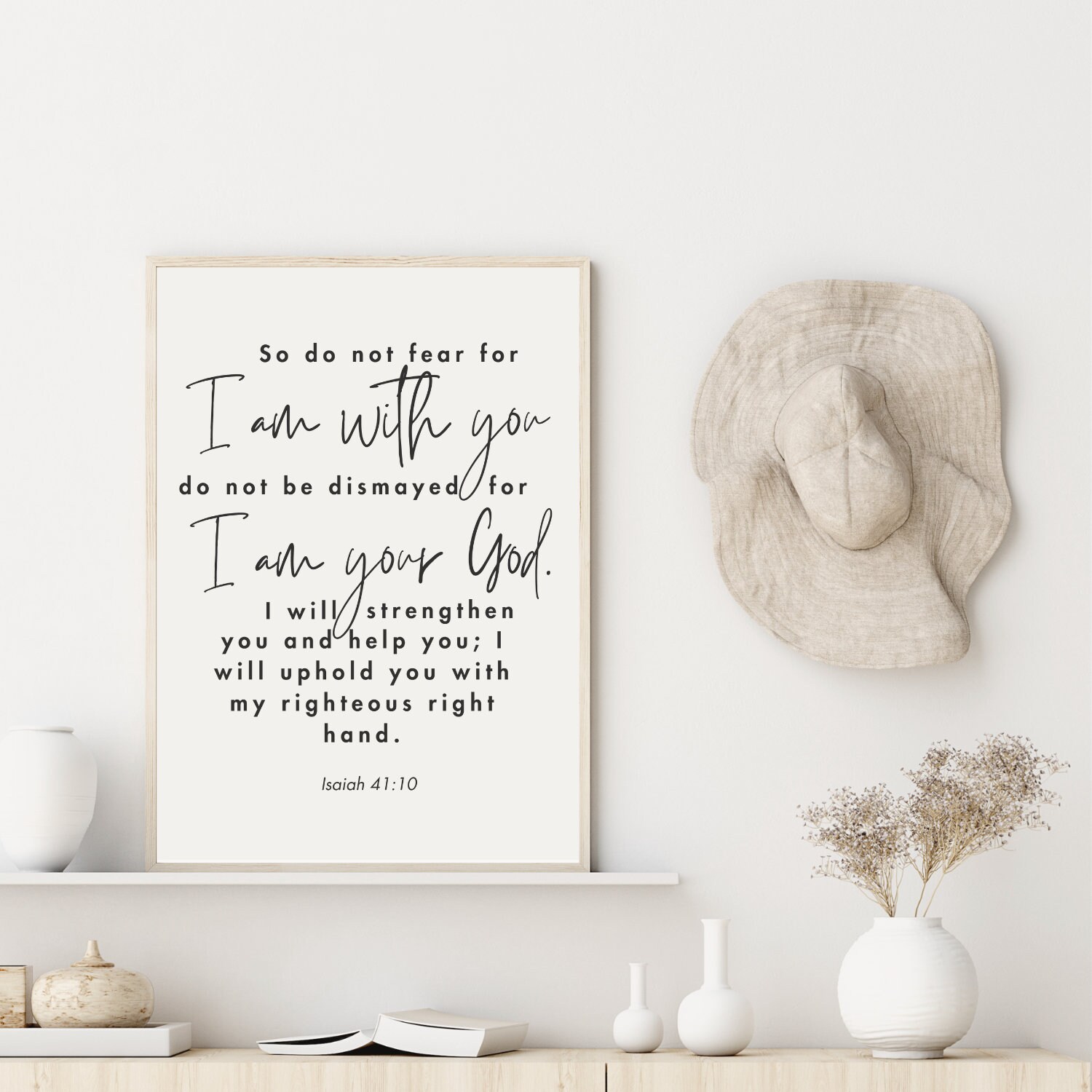 So Do Not Fear for I Am With You, Bible Verse Printable, Home Décor ...