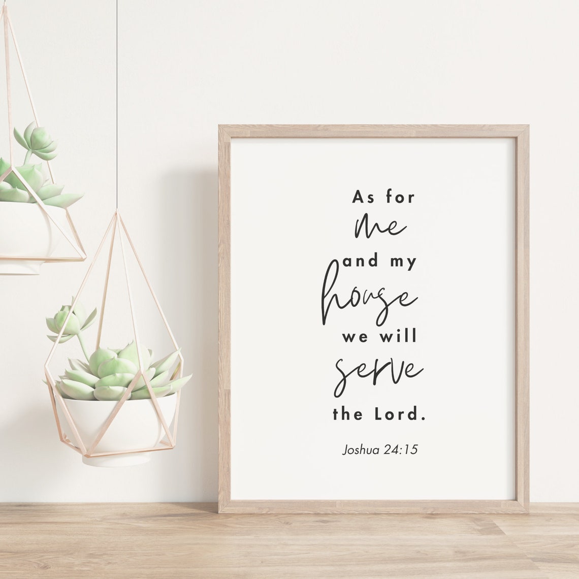 As for Me and My House, Bible Verse Printable, Home Décor, Scripture ...