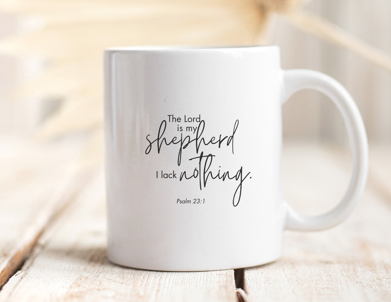 The Lord is My Shepherd, Bible Verse Coffee Mug, Religious Gift ...