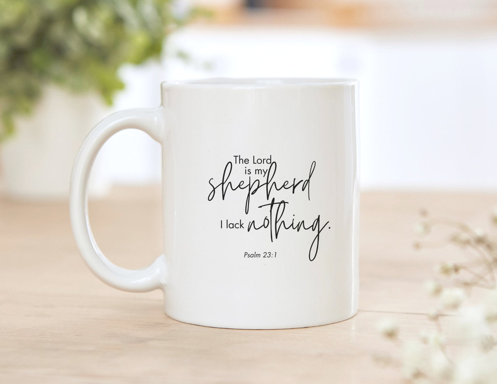The Lord is My Shepherd, Bible Verse Coffee Mug, Religious Gift ...