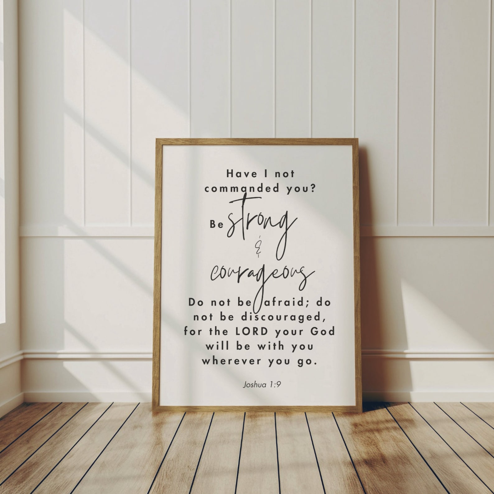 Have I Not Commanded You, Bible Verse Printable, Home Décor, Scripture ...